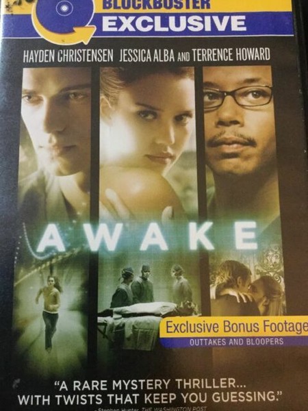 Awake DVD 2007 Widescreen UPC 796019810692 Jessica Alba Terrance Howard ...
