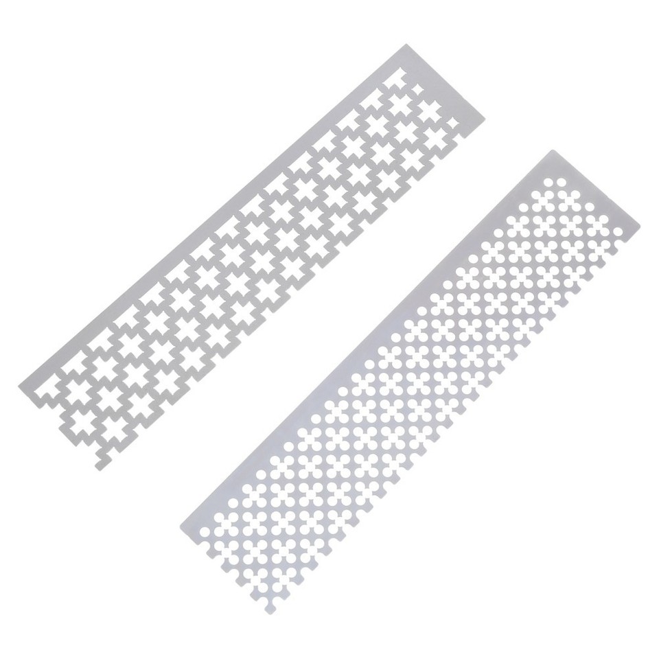 2pcs Art Ruler: Stainless Steel Drawing Mesh Ruler Tool - Drill | eBay ...