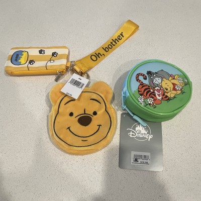 Disney Winnie the Pooh Coin Purse Set Plush Pooh Tigger Eeyore Yellow ...
