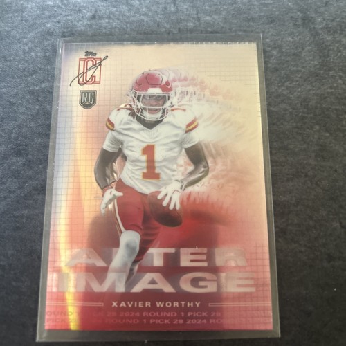 XAVIER WORTHY 2025 Topps Signature Class AFTER IMAGE #12 KANSAS CITY ...