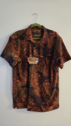 Retro Rifle Retrolands Short Sleeve Button Down Shirt 2XL XXL Authentic ...