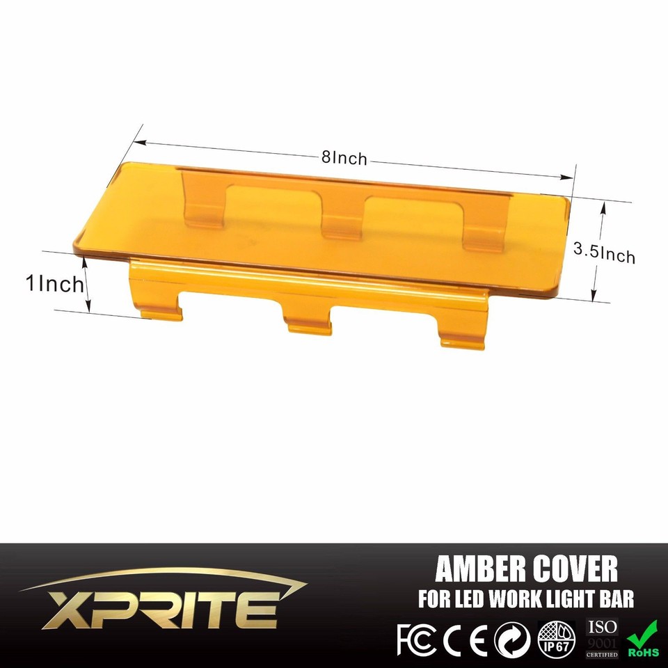 Plastic Clip-on AMBER LENS COVER for E1 E2 Series LED Light Bar Xprite ...