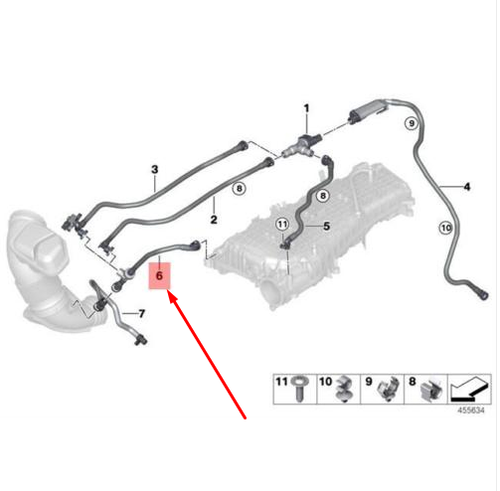 BMW 1 F20 Fuel Tank Sucking Jet Pump With Line 13907645853 7645853 NEW ...