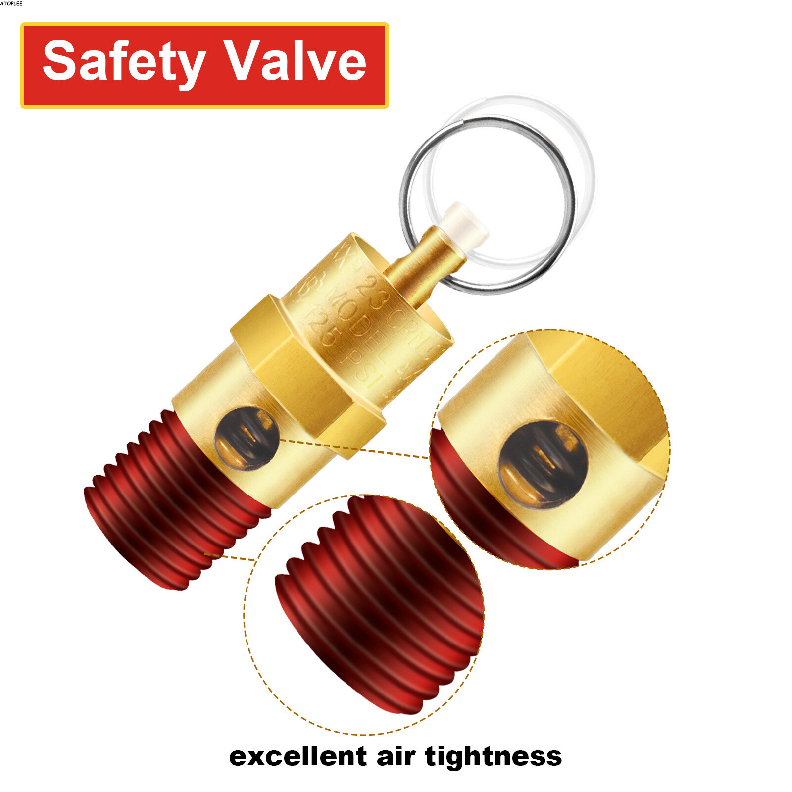 1/4'' Air Compressor Safety Relief Valve | Grelly UK