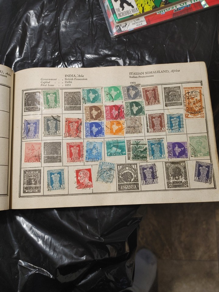 World/United States and Foreign Postage Stamp Album OLD AND NICE | eBay