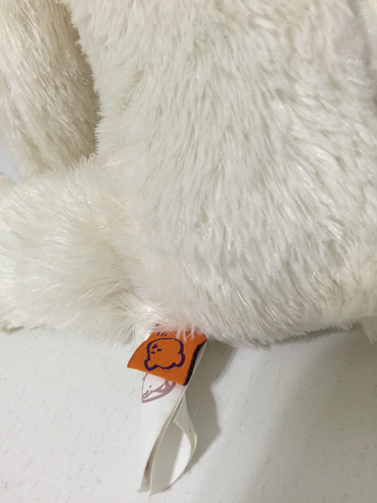 Teddy Bear Plush Toy 9" Bear Works 2013 White w/Pink Nose Ages 3+ Boys ...