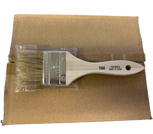 24 Pack 2" Linzer Wood Handle White Bristle 1500 Chip Brush Paint ...
