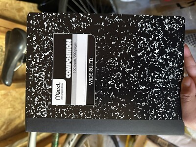 Mead Composition Notebooks, 12 Pack, Wide Ruled, 9.75 x 7.5", 100 ...