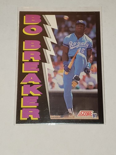 1991 Score Bo Jackson #773 Bo Breaker Bat Break Baseball Trading Card ...