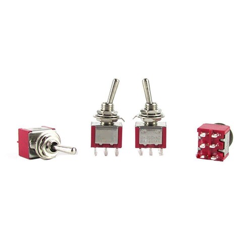 4pcs Red Toggle Switch MTS-202 ON/ON DPDT 2A 250VAC/5A 120VAC 6Pins | eBay