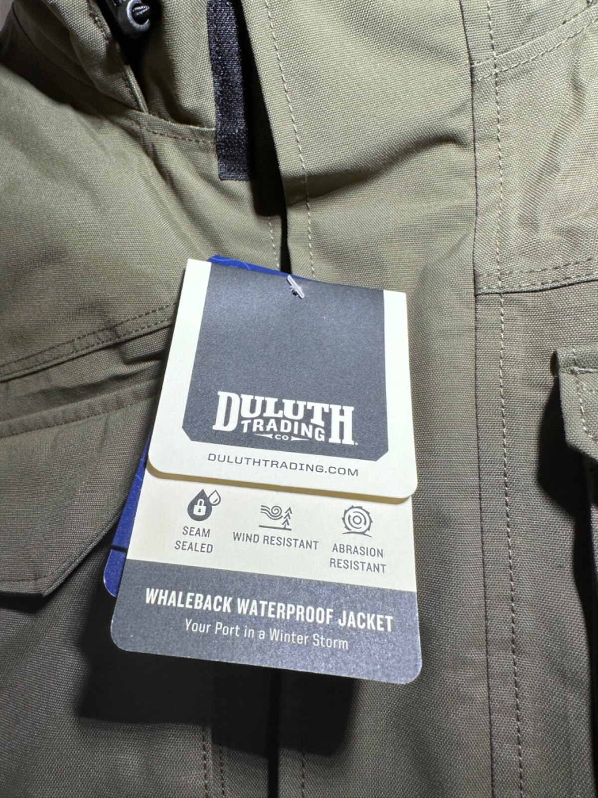 Duluth Trading Men's Whaleback Waterproof Jacket Green W/ Thinsulate ...