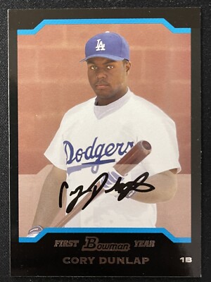 2004 Bowman First Year Cory Dunlap Auto | eBay