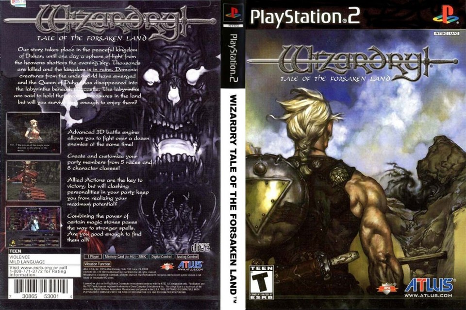 Wizardry: The Forsaken Land - PlayStation 2 [video game] 730865530014| eBay