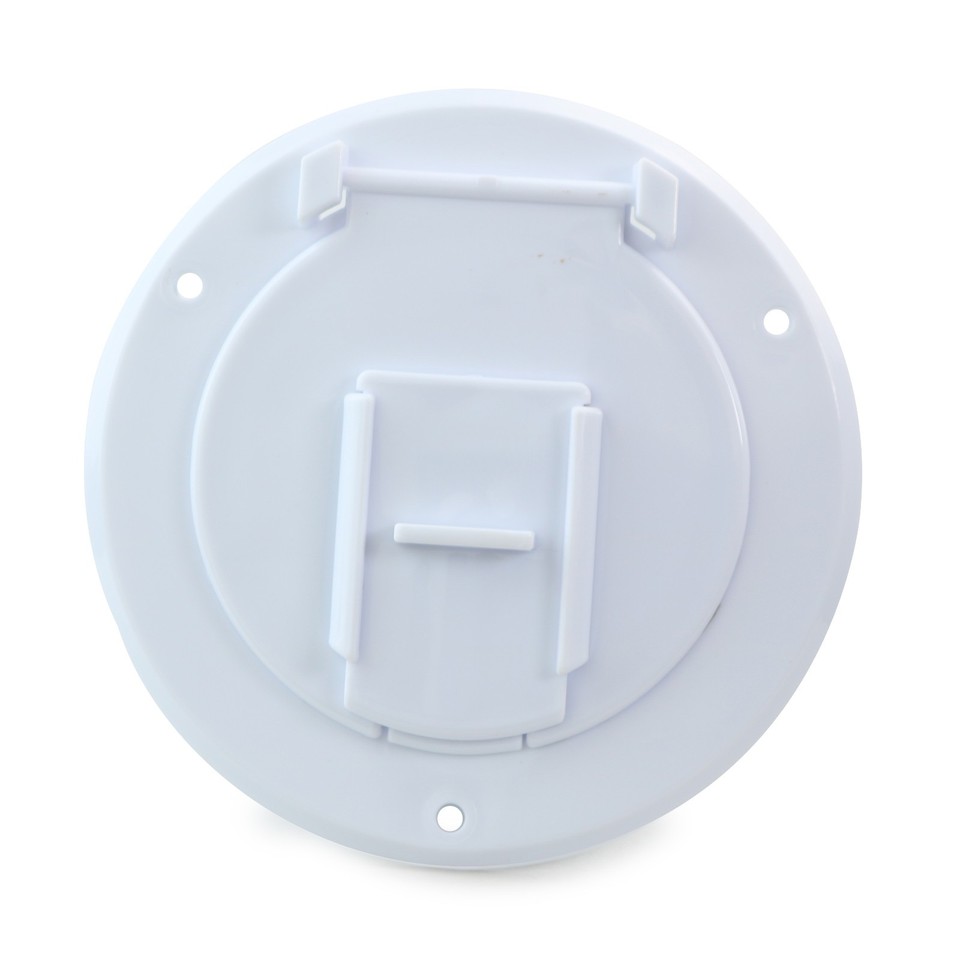 RV Camper Power Cord Hatch/ Cover White Sun Fade Protected 6W | eBay