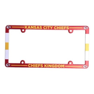 Kansas City Chiefs Plastic License Plate Frame – Chiefs Kingdom Edition ...