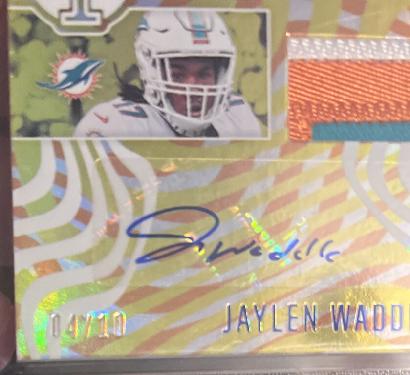 2021 Illusions DeVonta Smith Jaylen Waddle Rookie Reflections dual RPA ...