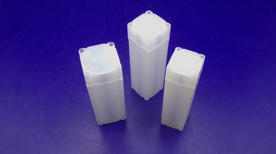 Plastic Quarter, Nickel, Penny Coin Tubes Box of 91/81 Quarter, 4 ...