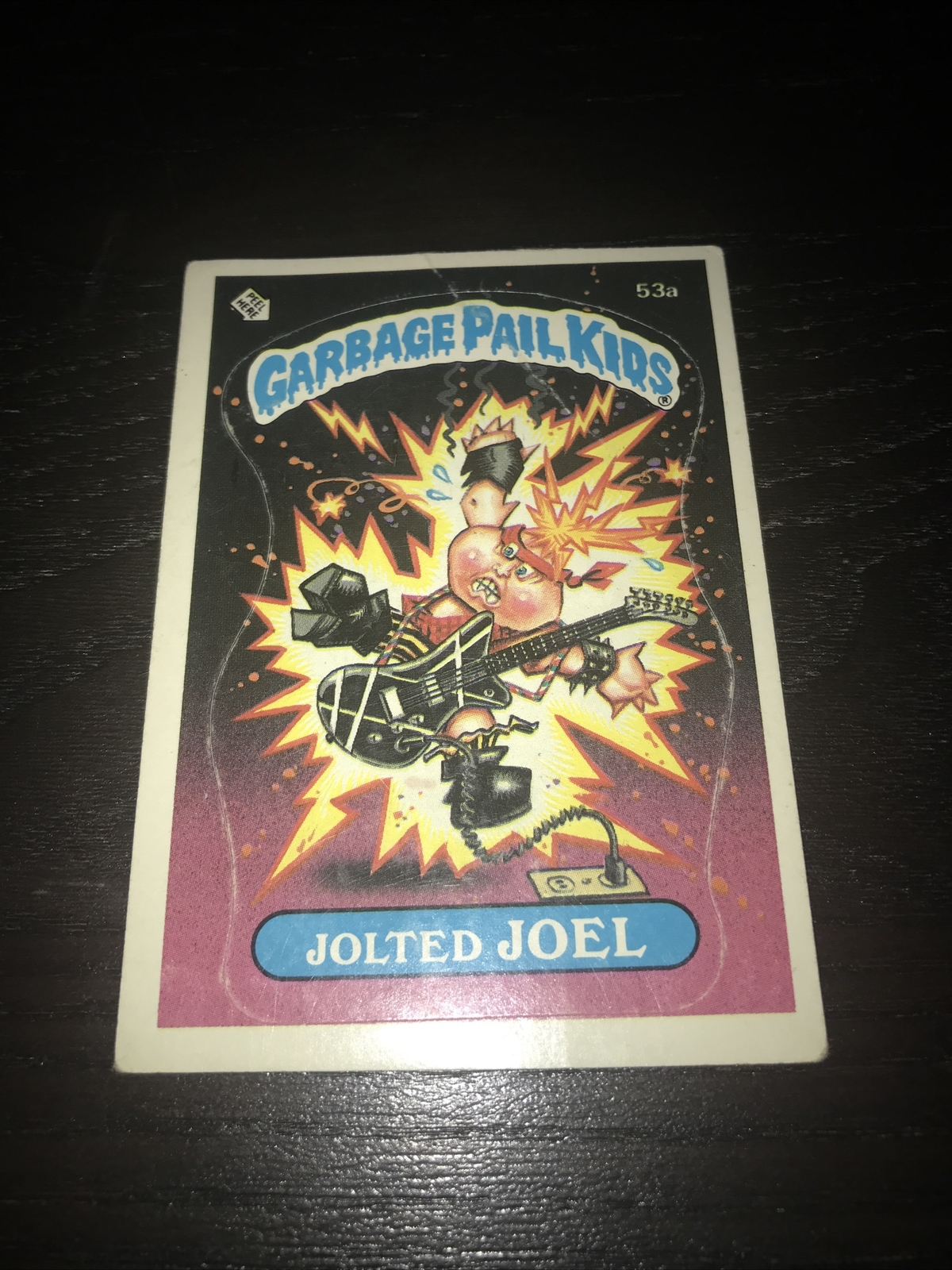 1985 Topps Garbage Pail Kids 53a JOLTED JOEL Original Series 2 GPK ...