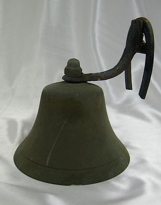 ANTIQUE BRONZE MARITIME SHIP FOG BELL ON A HORSE SHOE | eBay