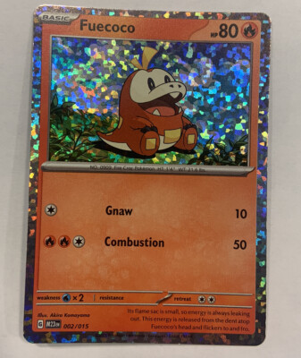 Pokémon TCG Fuecoco 002/015 2023 McDonald’s Match Battle Confetti Holo ...
