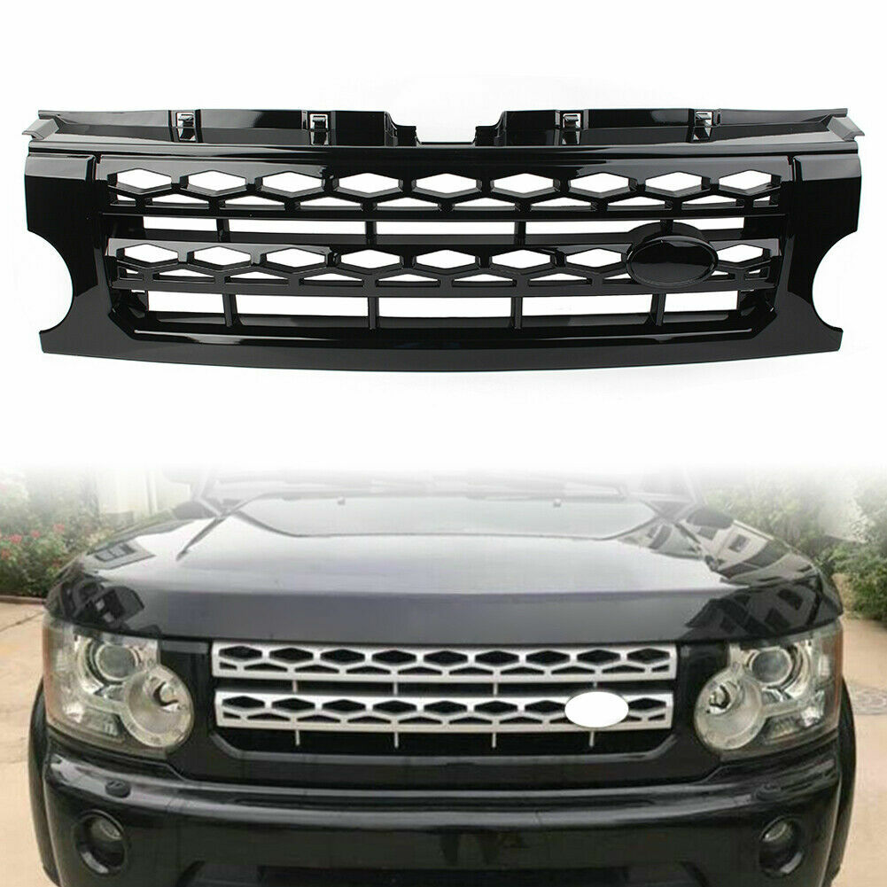 Black Front Grille Bumper Mesh For Land Rover Discovery LR3 2005-2009 ...