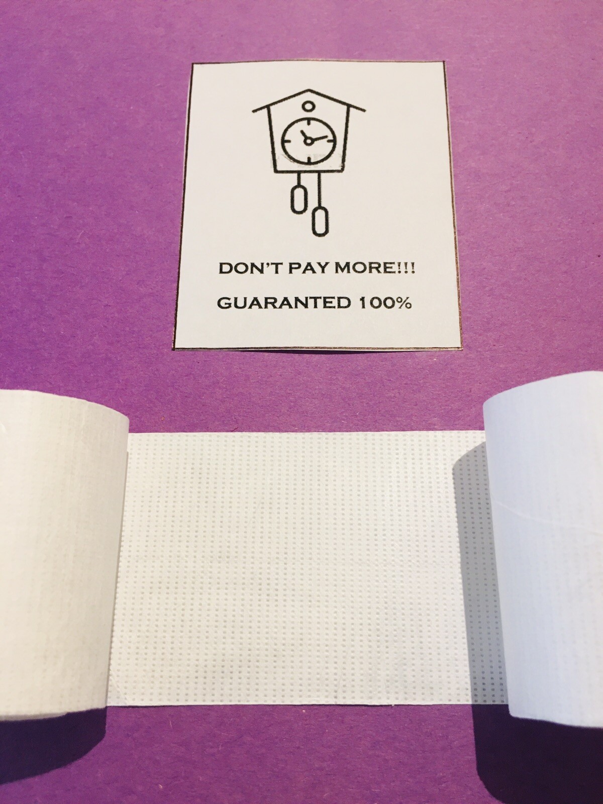 Cuckoo Clock Recovery Paper Bellow Roll 2”x 60” w/ Instruction (100% ...