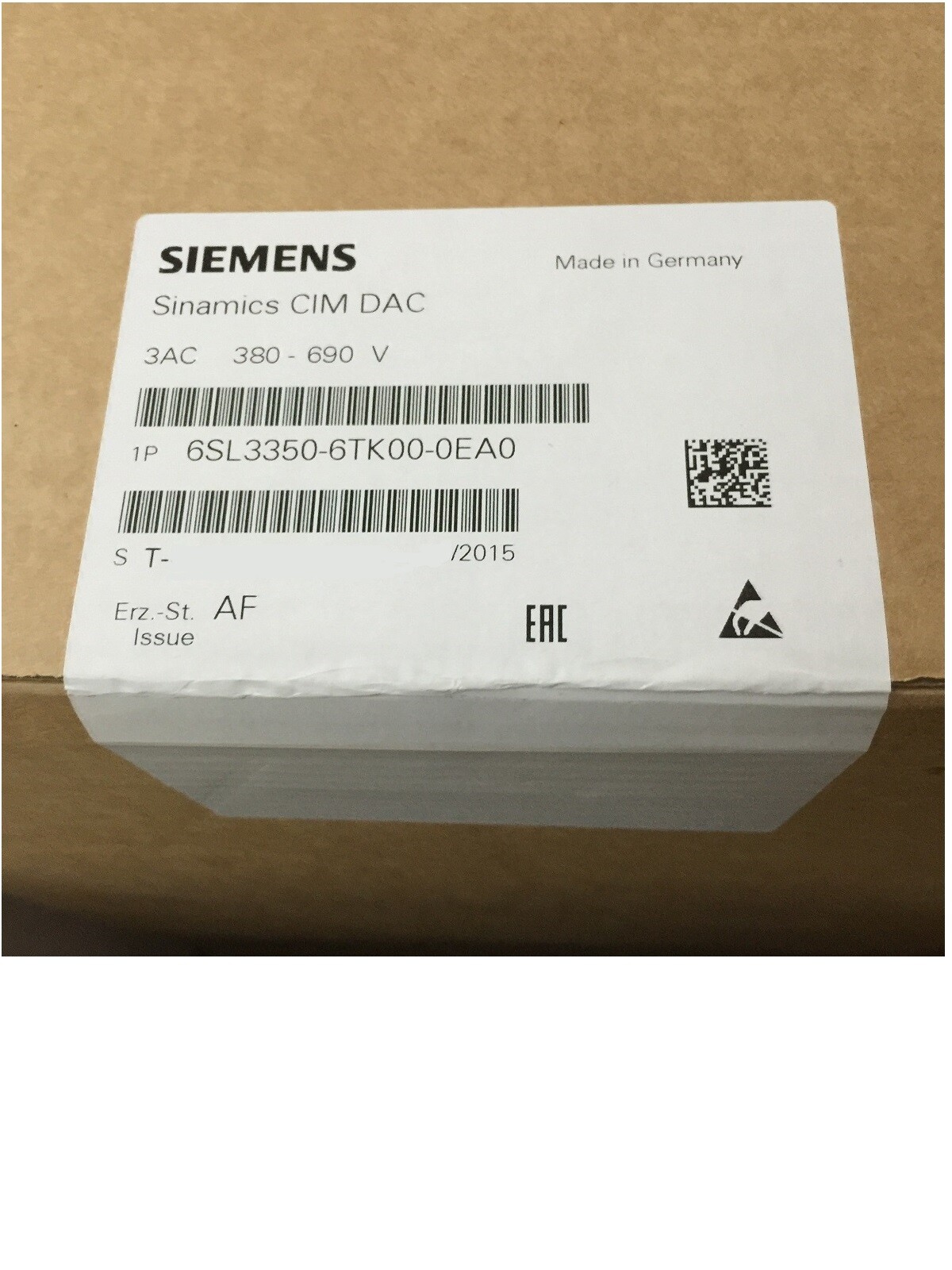 NEW in Box SIEMENS SINAMICS CIM 6SL3350-6TK00-0EA0 6SL33506TK000EA0 ...