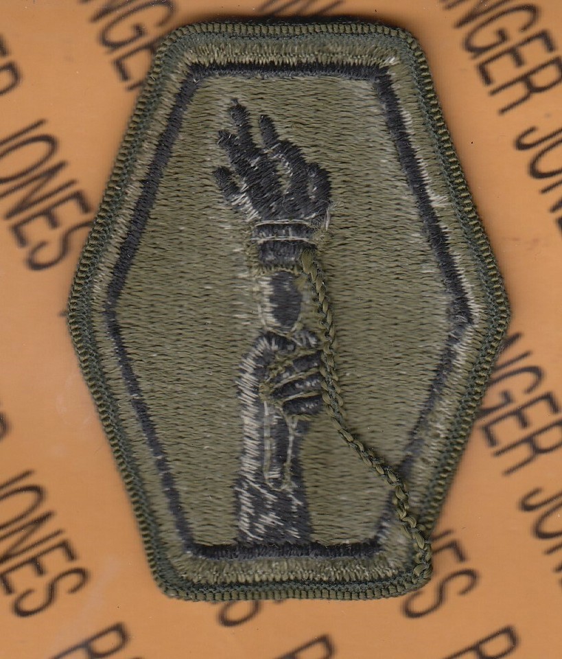 442nd Regimental Combat Team RCT OD Green & Black BDU Uniform 3" patch ...