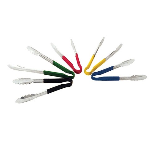Colour Coded Stainless Steel Tongs 9" One Of Each | eBay UK
