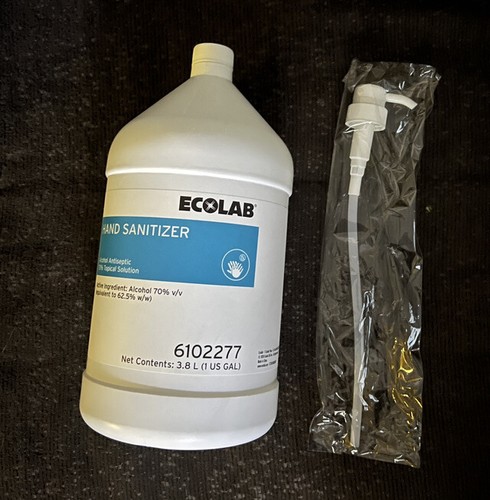 Ecolab Hand Sanitizer 1 Gallon With Pump Quick Drying Gel 128oz ...