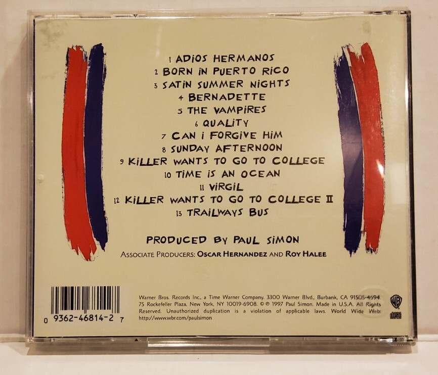 Paul Simon - Songs From the Capeman CD, Pre-owned, Very Good condition ...