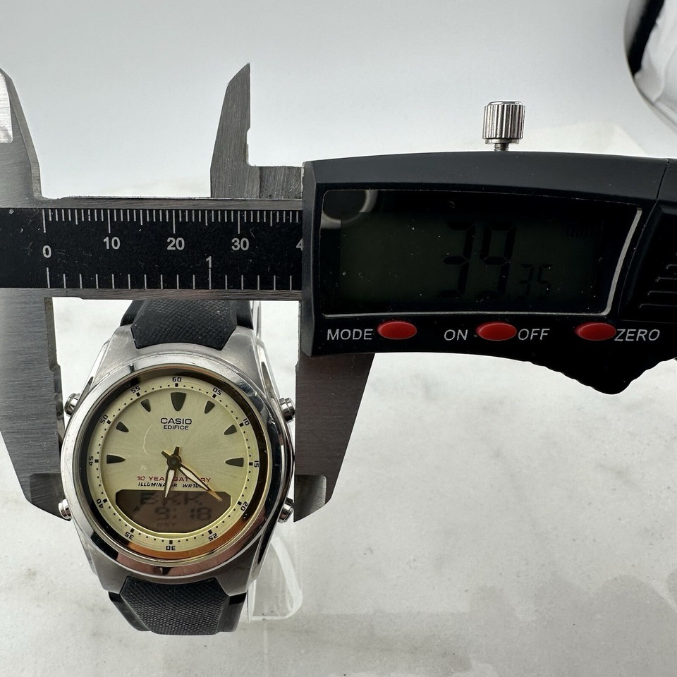 Casio Edifice EFA-109 Module 2747 Wrist Watch Alarm 100 WR Telememo 30 ...