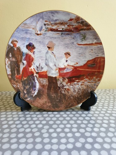Crown Staffordshire. Fine Bone China. "Oarsmen At Chatou". Plate/Dish ...