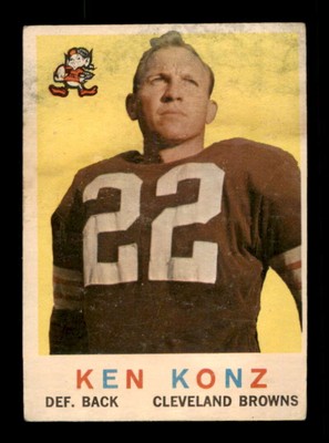 1959 Topps #54 Ken Konz G Browns 550333 | eBay
