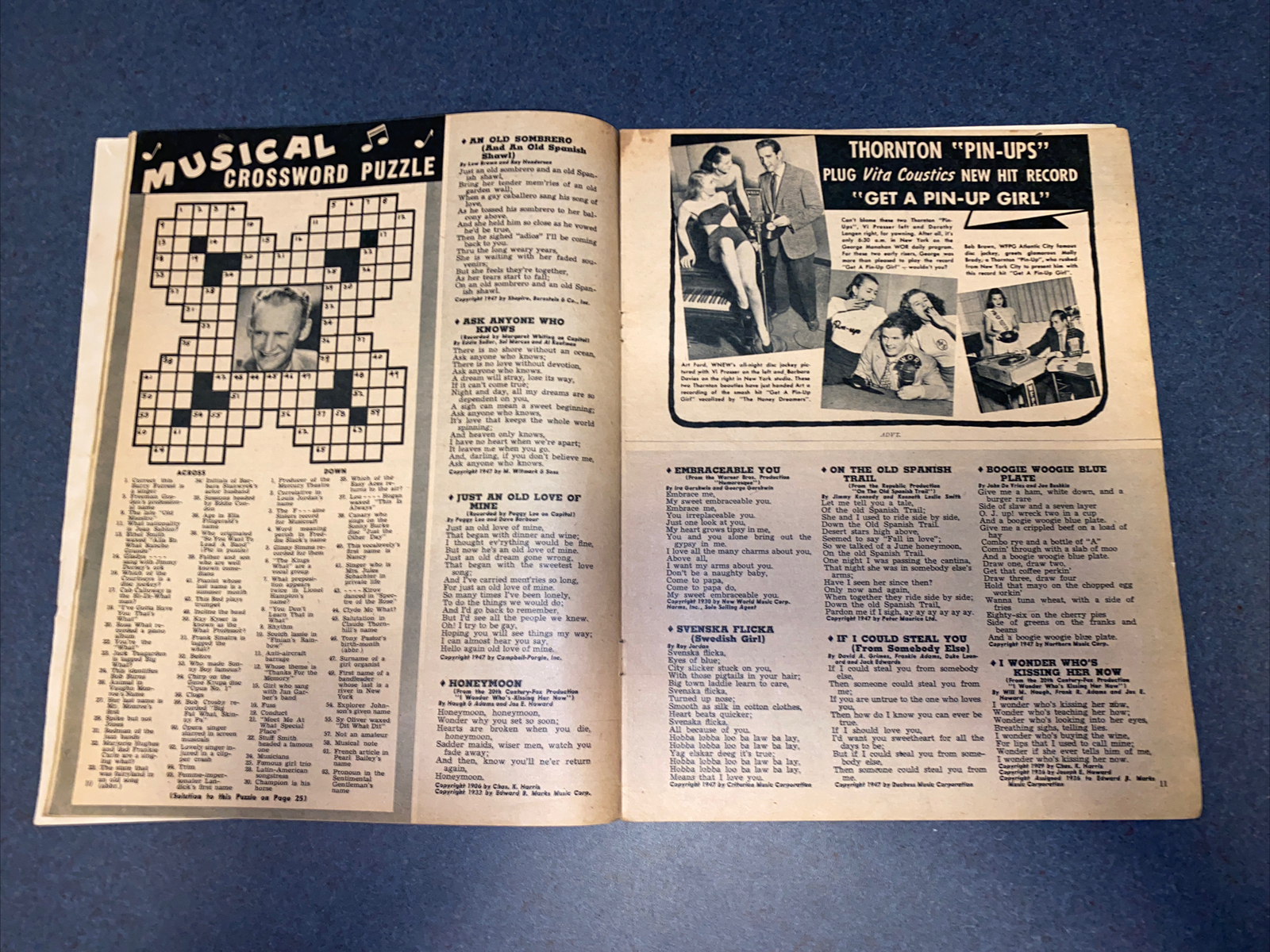 Sing Magazine 1948 January All The Latest Songs Lana Turner Cover | eBay