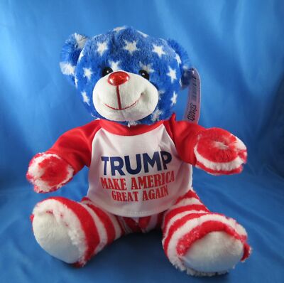 NEW PLUSH DONALD TRUMP 2024 45-47 TEDDY BEAR PLUSHOLOGY MAKE AMERICA ...