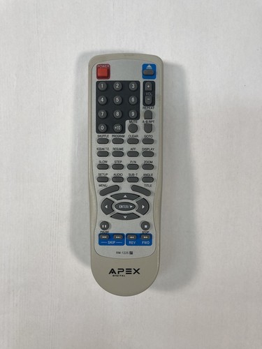 Genuine OEM Apex Digital RM-1225 DVD Remote Control for RTRM1225 ...