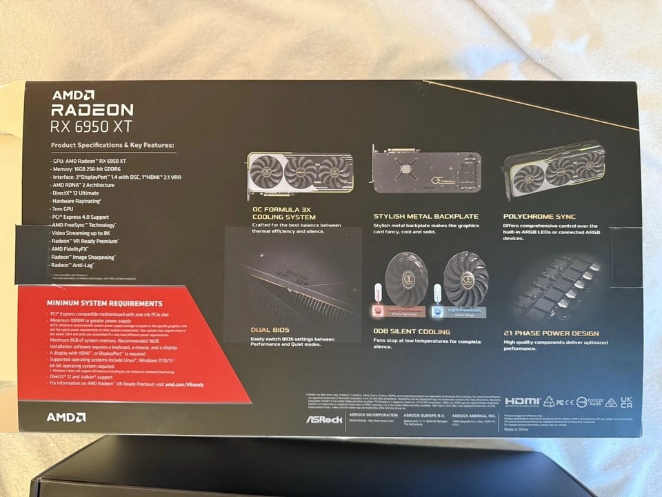 ASRock AMD Radeon RX 6950 XT OC Formula 16GB GDDR6 Graphics Card | eBay