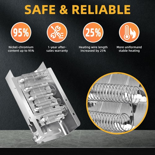 WED4815EW1 MEDC465HW0 MEDC200XW1 NED4655EW1 Dryer Heating Element for ...