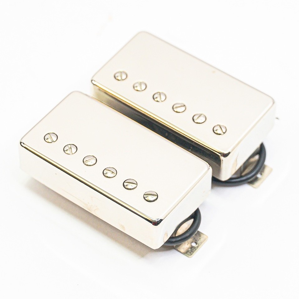 Premium PAF Humbucker Pickup Set – Neck & Bridge (Chrome, 4-Conductor ...