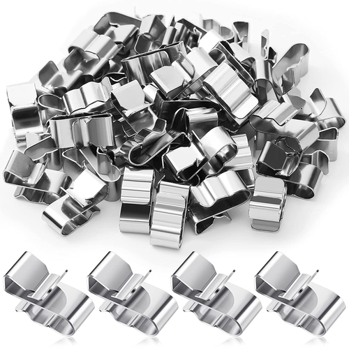 50 Pcs Trailer Frame Wire Clips Stainless Steel Clips Metal Cable Clips ...