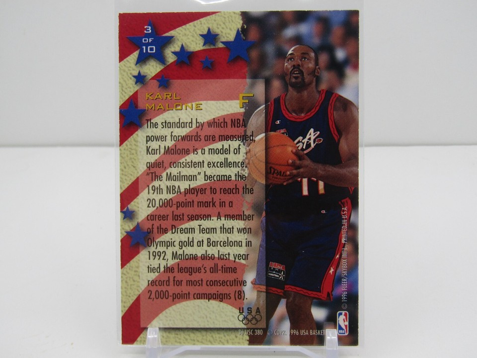 KARL MALONE 1995-96 FLEER ULTRA TEAM USA BASKETBALL! UTAH JAZZ! | eBay