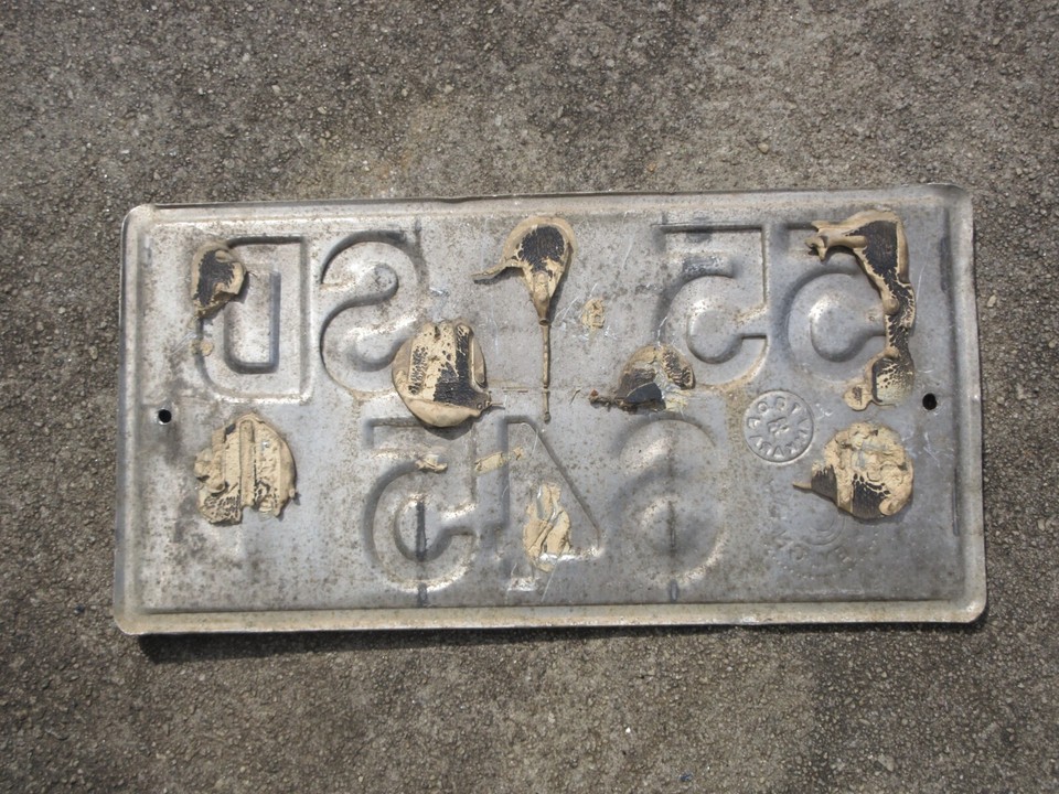 Turkey License Plate 55 SD 645 European Euro Europe LT Turkish Samsun ...