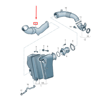New VW TOUAREG 7P MK2 Air Pipe 7P6129609A | eBay Australia