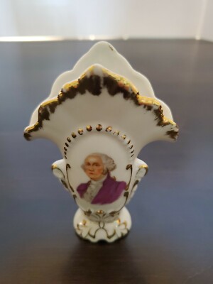 Vntg Porcelain Dwight Morris China Small Vase Featuring George ...