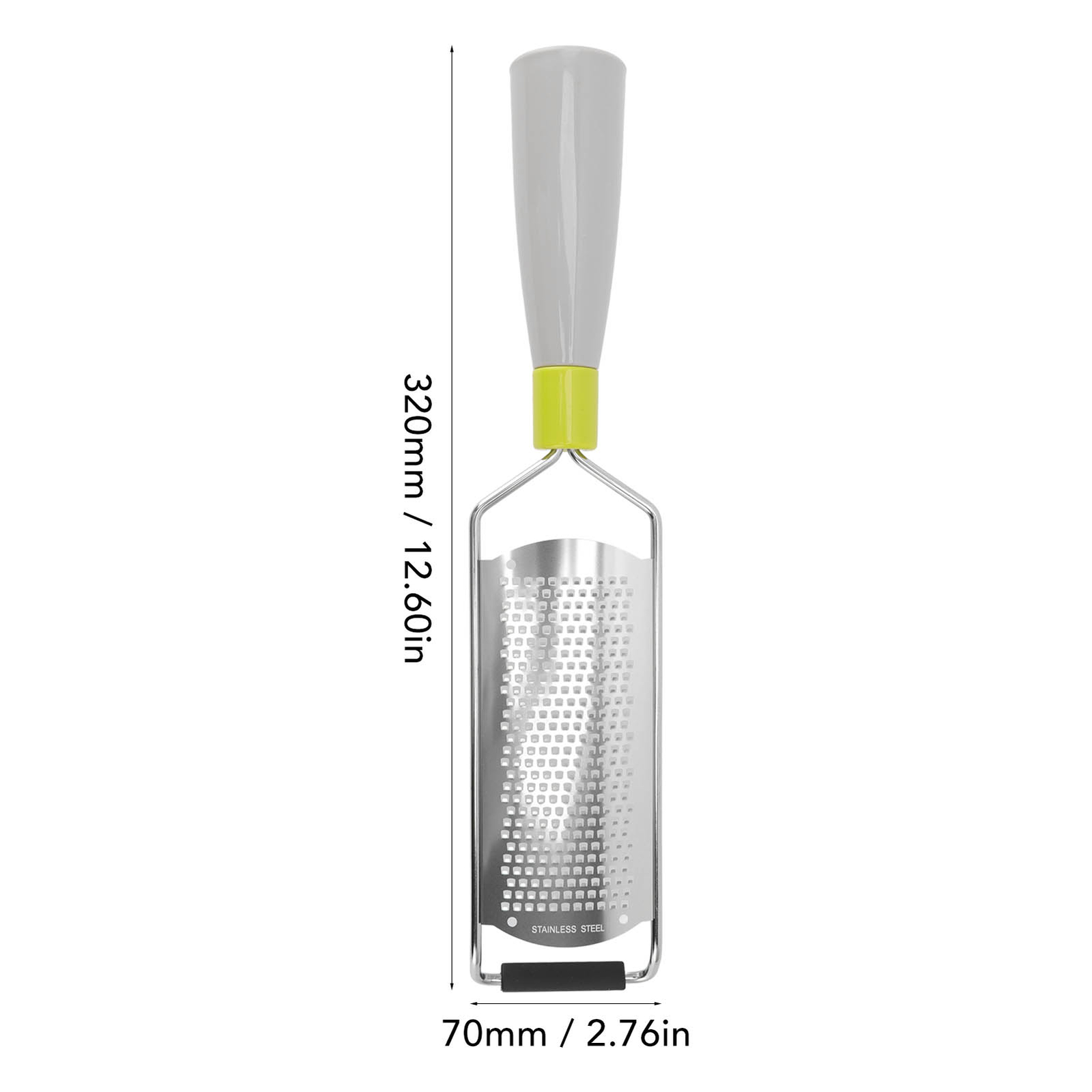 12.60x2.76in Stainless Steel Lemon Zester Vertical Design Cheese Grater ...