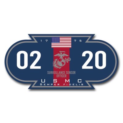 USMC 0220 MOS Decal - Semper Fidelis Decal - Marine Corps Blood Stripe ...