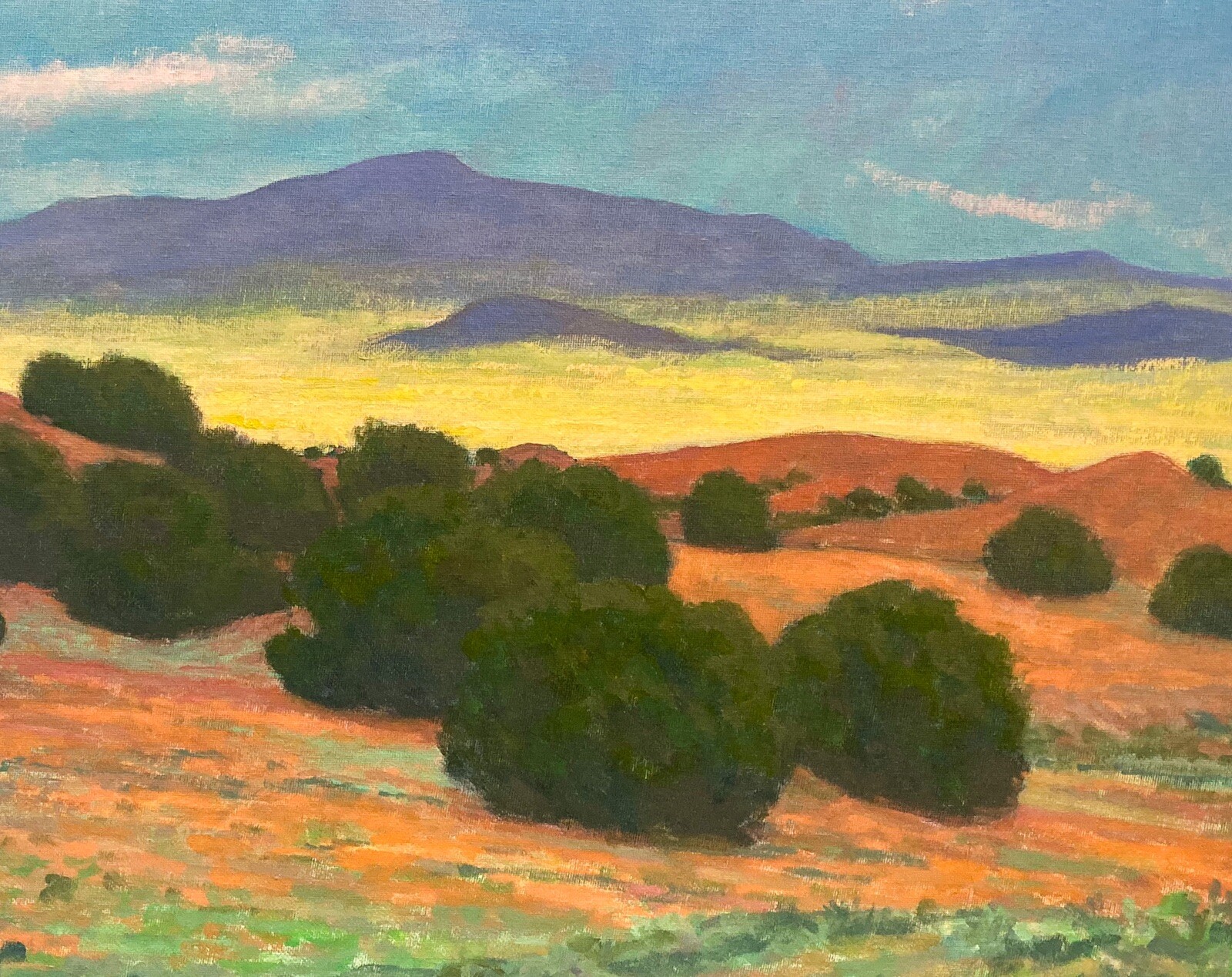 Large 24x18 Southwest Desert Western Impressionism Landscape Art Oil ...