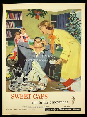 1955 Sweet Caporal Cigarettes Sweet Caps Print Advertising 341A | eBay