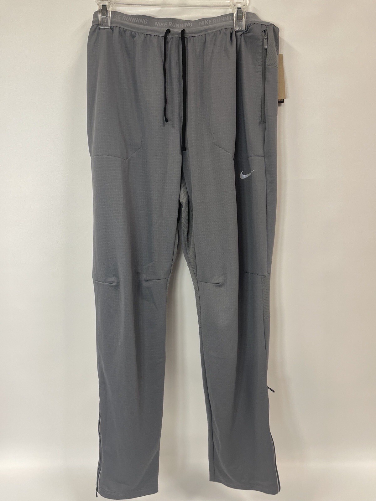 Nike Phenom Dri-Fit Knit Running Track Pants Grey Mens Sz Medium DQ4740 ...